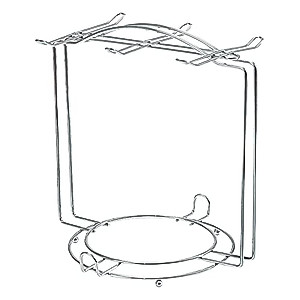 SM SunniMix Hold 6 Coffee Cups and 6 Plates Tea Cup and Saucer Display Rack Modern with Hook Cup Holder for Ornament, Silver