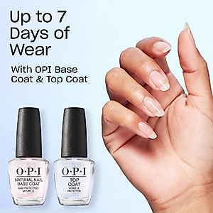 OPI Nail Lacquer Data Peach | Sheer Bright Orange Pearl Chip Resistant Nail Polish | Me, Myself Collection