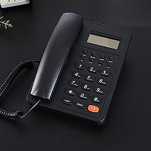 Corded Landline Phone Big Button Household Hotel Business Desktop Landline Telephone with LCD Display KX-T2016 Landline Phone Standard Phone Telephones Landline Corded with Answering Machine