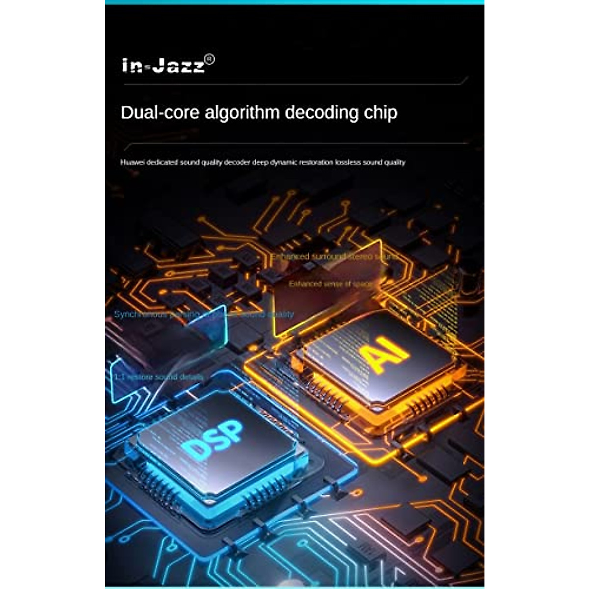 Ningchongfine HiFi Lossless Sound Jack Sports Ceramic Headphones, 360 Degree Surround Sound Wired Headphones, 8 Core Sound HiFi Lossless Sound Earphones, Zero Noise (Ceramic White)