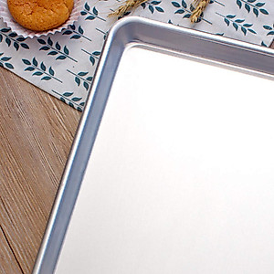 Luxshiny Metal Baking Tray Chef Oven Cake Tray Dessert Bakery Pan Broiling Pan for Oven Kitchen Oven Pan Cake Baking Dish Broiler Pan for Oven Cookie Baking Pan Accessories Bakeware