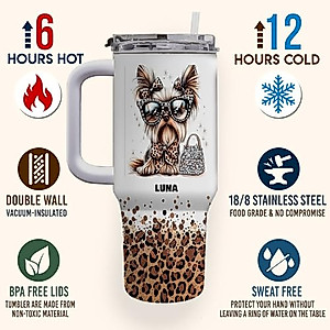 Personalized Dog Tumber with Silky Terrier Dog’s Name – Custom Cup for Dog Moms, Ideal Gift for Women, Girlfriend, Best Friend, Christmas Gifts vPnzRd