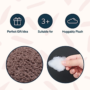 Wonder Products Bear Pillows - Irresistibly Cute Plush Bear Shape for Comfortable Cuddling - Ideal Gift for Kids and Bear Lover - Decorative Bed and Sofa Pillow for Cozy Ambiance - Polyester, Brown