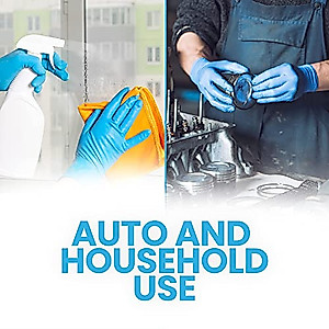 Gloves+com Disposable 4 mil Nitrile Gloves - Powder Free Latex Gloves, Single Use, Non-Sterile Surgical Gloves, Exam Gloves (Medium - Pack of 100)