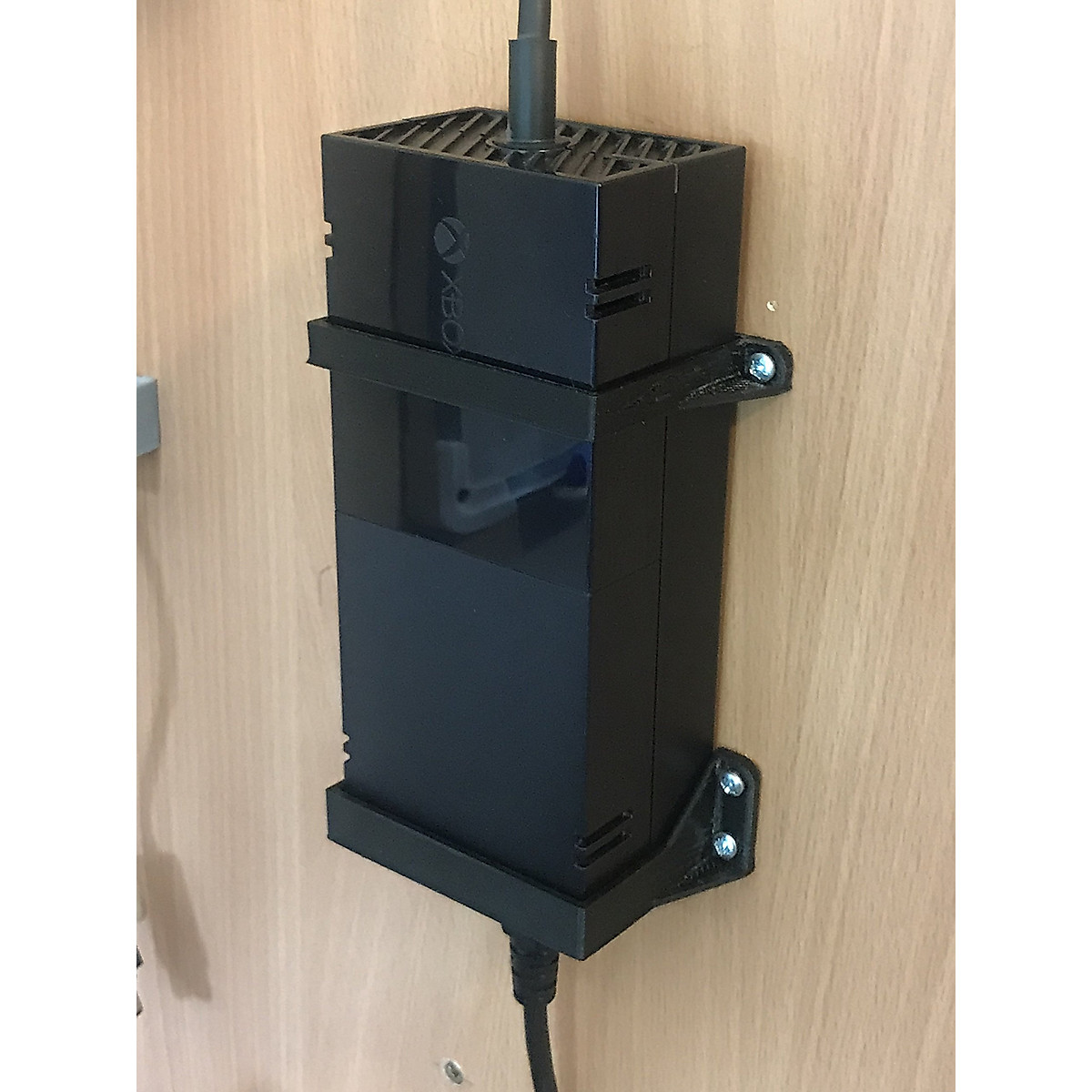 3D Cabin Xbox One Power Brick/Supply Wall Mount Bracket : Black
