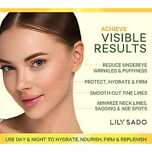 LILY SADO Turmeric Banana Mango Face Moisturizer - Luscious Creamy Nutrient-Rich Natural Daily Facial Cream w Chamomile & Rosemary - Vegan Anti-Aging Lotion For Wrinkles & Fine Lines