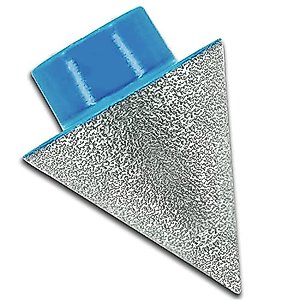 Diamond Beveling Chamfer Bit 1-7/8" (48mm) Dia x 5/8"-11 Threads for Marble Glass Granite Countersink Bits Existing Holes Trimming (Blue)