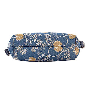 Signare Tapestry Small Crossbody Bag Sling Bag for Women with Jane Austen Design (SLING-AUST)