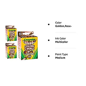 Crayola Multicultural Crayons - 32 Count