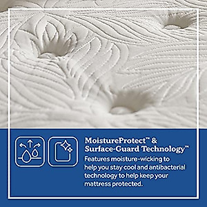 Sealy Posturepedic Spring Summer Rose Firm Feel Mattress and 5-Inch Foundation, Queen