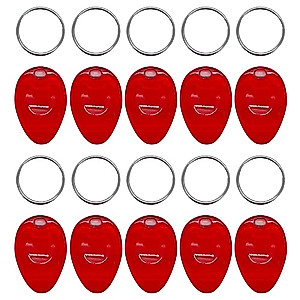 Nwsrayu Lottery Scratcher Tool Keychain, Transparent Color Waterdrop Shape Scratch off tool for lottery tickets, Labels, Films, Lotto Cards, Plastic Scraper Tools,Lucky Gambler Gift (Red)