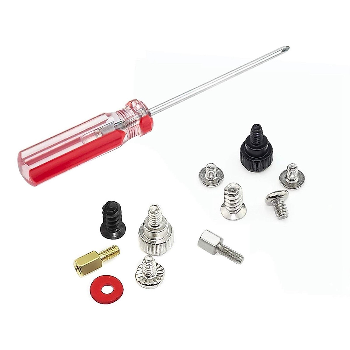 300Pcs Personal Computer Screw Standoffs Set Assortment Kit with A Screwdriver for Hard Drive Computer Case Motherboard Fan Po DaJiKan