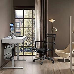 SHW 48-Inch Electric Height Adjustable Desk with Keyboard Tray and Two Drawers