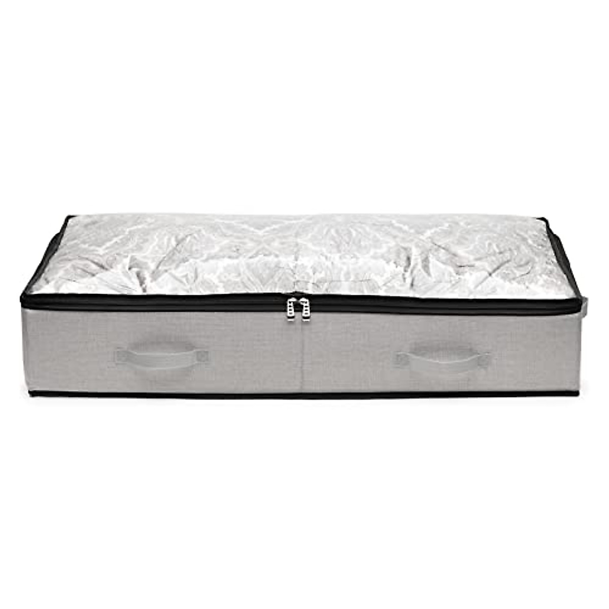 Extra Large Under Bed Storage With Hard Bottom, Hard Side Walls And Clear Top