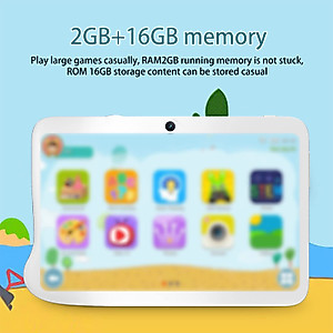 Android 5.1 Tablet Laptop, 7 inch Smart Tablet 2+16GB ROM 8 Core WiFi 0.3MP+2MP Dual Camera Game Tablet Best for Adults Working Childrens School Learning Birthday Gift