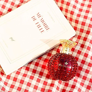 Princesse Marina de Bourbon Cristal Royal Passion Eau de Parfum for Women - Opens with Pear, Blackcurrant and Bergamot - Blended with Jasmine and Violet - For Elegant Ladies - 3.4 oz