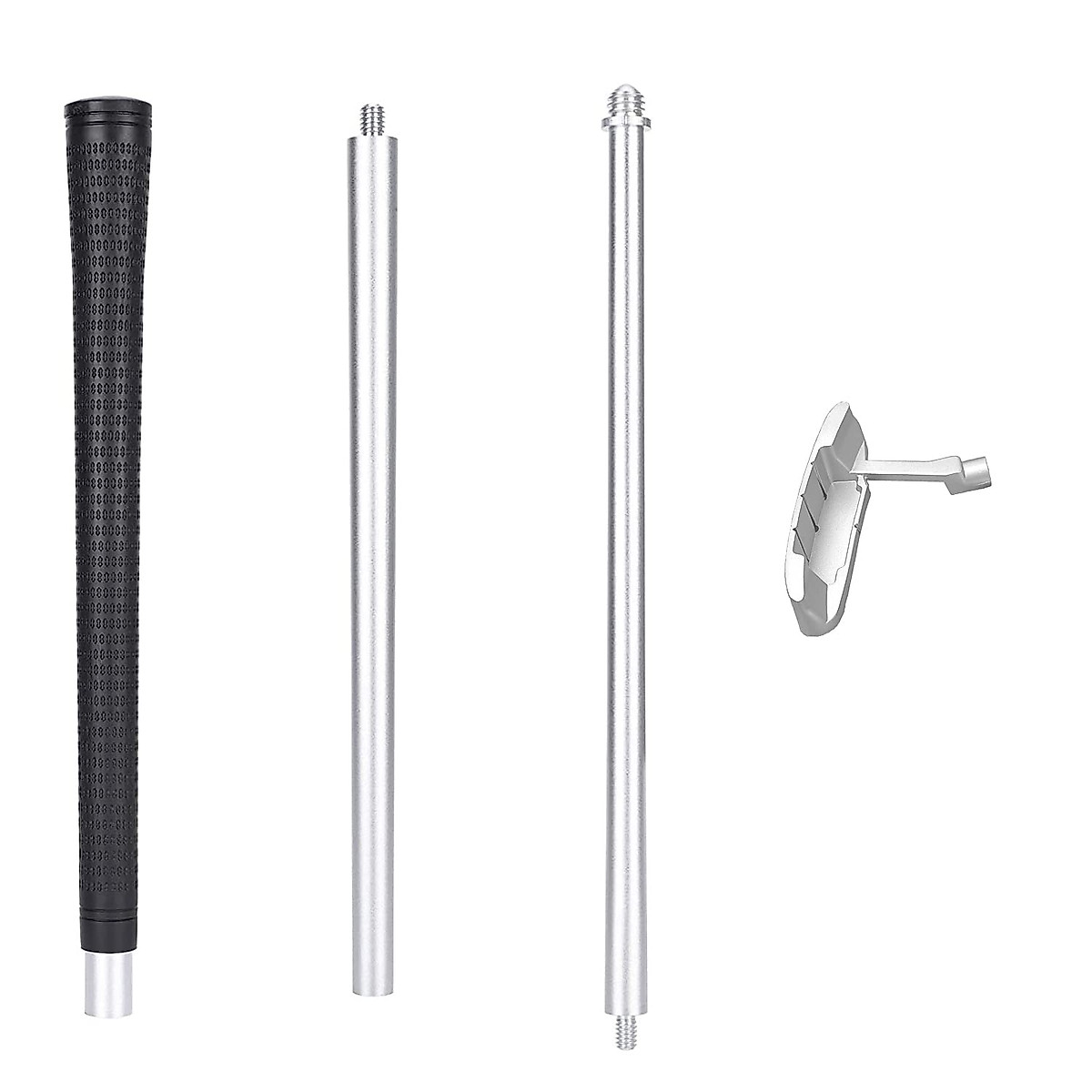 LEAGY 4-Sections Portable Best Golf Right Hand Putter, 2 Golf Balls Isolated On White Background, 1Pack Golf Bag (Right)