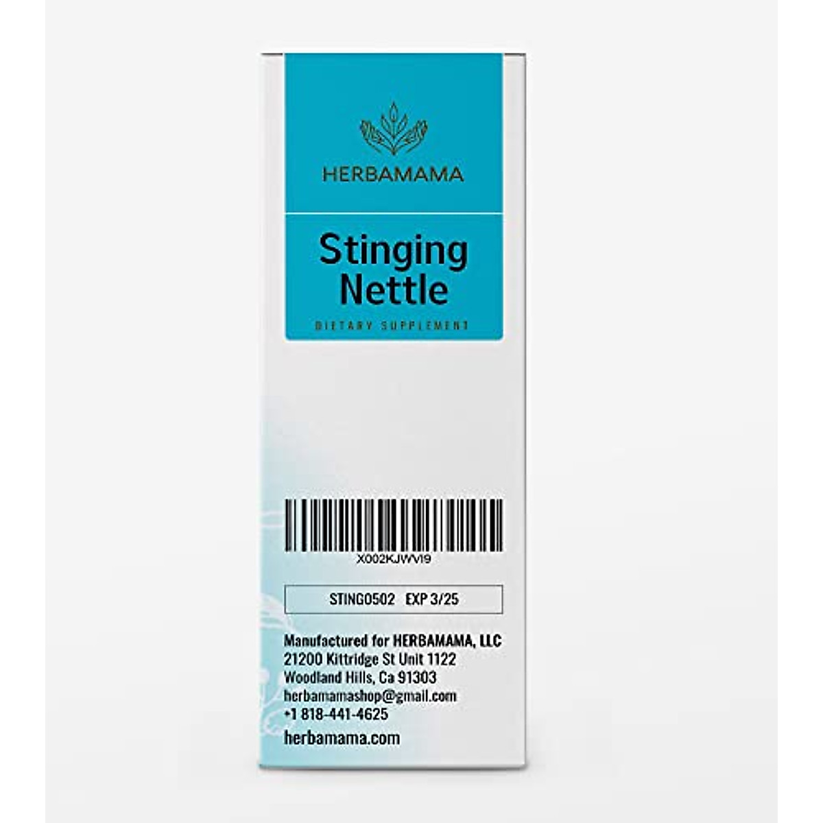 HERBAMAMA Stinging Nettle Root Tincture - Organic Stinging Nettle Root Liquid Extract - Urtica Dioica Herbal Drops Supplement - 4 fl oz