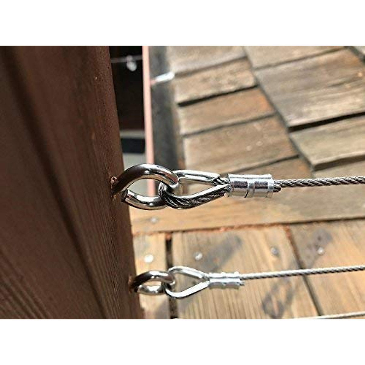 Goyunwell Stainless Steel Screw Eyes for Wood 10pcs Eye Hook Screw in Heavy Duty Anti Rust Eye Wood Screws Large Eye Hooks Screw Eyes Eyebolts (M6 3-1/8 inch (80mm)