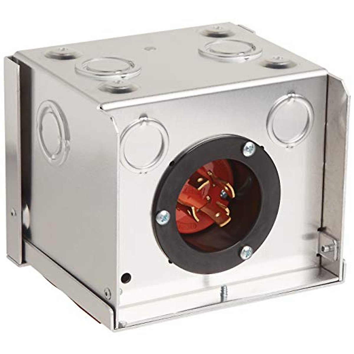 Generac 6343 30-Amp 125/250V Raintight Aluminum Power Inlet Box - Durable Outdoor Power Connection