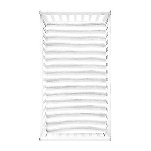 Lush Decor Baby Jungle Adventure Organic Cotton 2 Pack Fitted Crib Sheet, Gray, 52" L x 28" W + 9" Drop