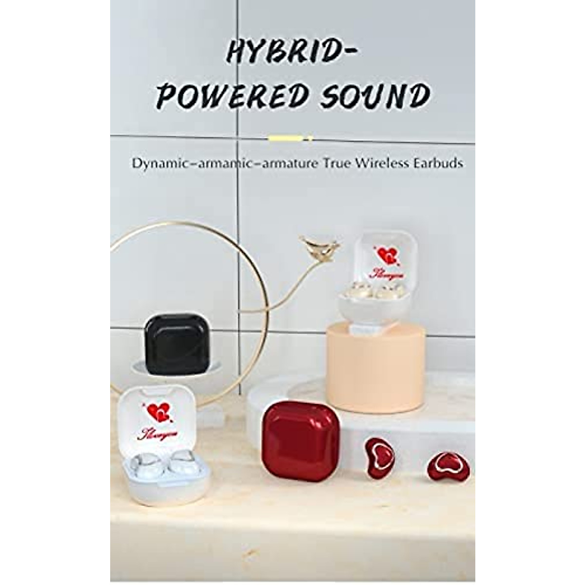 Wireless Earbuds, Bluetooth Headphones HD Stereo Wireless Headphones 5.1 Earbuds in-Ear Earbuds with Microphone, Home Outdoor Noise Cancelling Headphones, Gaming Headphones,