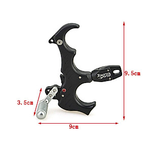 Archery Bow Release Aids 3 or 4 Finger Grip Thumb Caliper Trigger Automatic