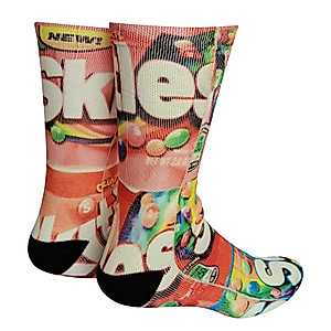 Kacolor Sox Mens Crazy Funny Cool 3D Print Pattern Novelty Crew Tube Socks (A Pattern)