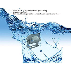 7" 1080P AHD Wired Reverse Rear View Backup Camera System,Guide line,IP69K No water leakage Camera, Night Vision, Vibration-proof 10G for Tractor/Truck/Excavator/Caravan/Skid Steer/Heavy Equipment