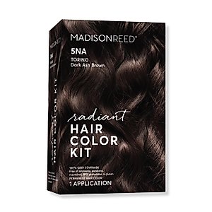 Madison Reed Radiant Hair Color Kit, Dark Ash Brown for 100% Gray Coverage, Ammonia-Free, 5NA Torino Brown, Permanent Hair Dye, Pack of 1