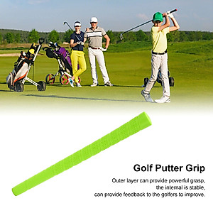 Grip Anti Slip Rubber Putter Grip Breathable for Children Beginner Training(green)