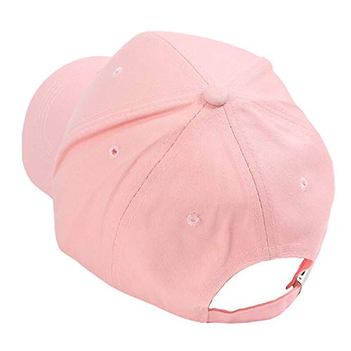 Foetest Cap Adjustable Baseball Cap Daddy Hat Headdress Dad-Cap Hat Sunhat Hip-Hop Flat Snapback Pink