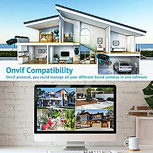 LaView 2K Security Camera Outdoor with Color Night Vision,3MP Wired Cameras for Home Security,IP65 Waterproof Camera, 24/7 Live Video,2 Way Audio,Cloud Storage/SD Slot,Compatible with Alexa