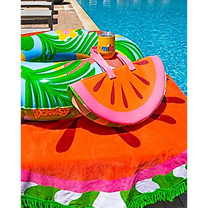 ban.do Super Chill Cooler Bag, Insulated Bag with Shoulder Straps, Soft Sided Cooler, Cute Portable Cooler for Picnics or Beach Days, Watermelon 2.0