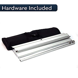 BannerBuzz Floor Standing Sneeze Guard - Full Tarp with Steppy Retractable Stand Isolation Barrier - Clear Film Protective Shield for Cafes, Retail Stores, Cashier, Receptionist (2.5' x 6.5')