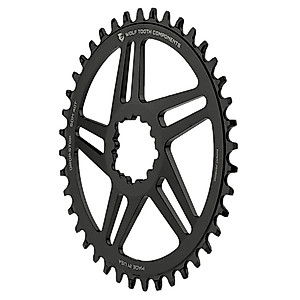 Wolf Tooth Direct Mount Round Mountain Bike Chainring for SRAM Cranks (32 Tooth, Drop-Stop A, 6mm Offset, MTB)
