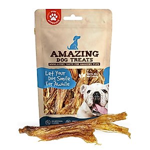 Amazing Dog Treats - Wishbone Beef Tendon - 60 Count - Meaty Thick Bully Tendon Dog Chews - Long Lasting Beef Tendons for Dogs - Best Bully Stick Tendons - No Hide Dog Chew