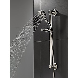 Delta Faucet 9-Spray ADA-Compliant Slide Bar Hand Held Shower with Hose, Stainless 51900-SS