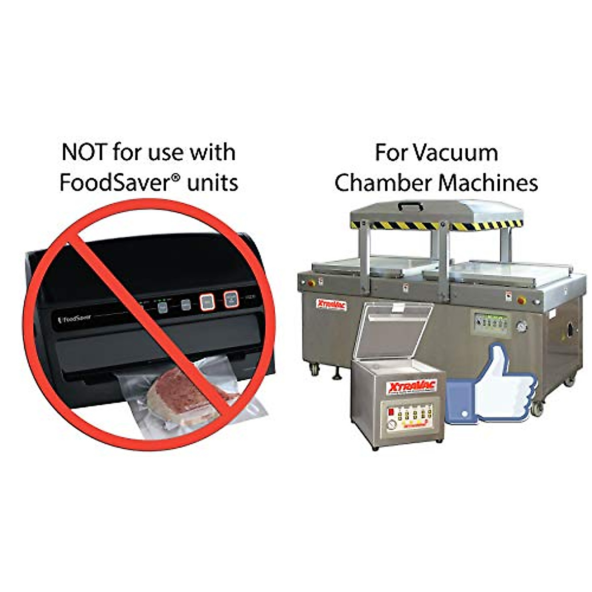 Vacuum Chamber Pouches - 3 Mil - (12 x 15-1000/CS)