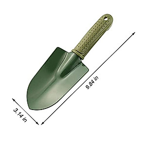Garden Tool Shovel for Digging Gardening Trowel for Lawn Planting Alloy Spade Plastic Handle Anti Slippery