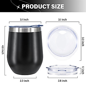 KAIRA Florida Gifts Wine Tumbler,State of Florida 12 OZ Insulated Vacuum Stainless Steel,Coffee Mug with Lid,Unique Themed Gifts Idea for Men,for boyfriend Husband Lover(Black) (Pack of 1)