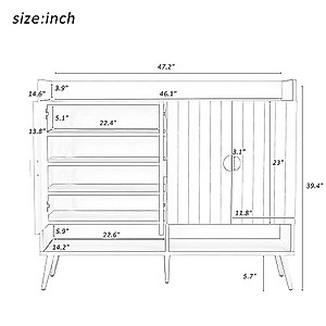 Bellemave Shoe Cabinet with Doors, 11-Tier Shoe Storage Cabinet with Adjustable Shelves, Modern Wooden Shoes Shoe Storage Organizer for Entryway, Living Room, Hallway（Black）