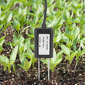 Taidda- Soil Ph Sensor, Soil Meters Rs485/0-5V / 0-10V / 4-20Ma Output Easy to Operate High Density Epoxy Resin Soil Ph Sensor, Soil Ph Meter, for Flowers and Vegetables Plant Culture