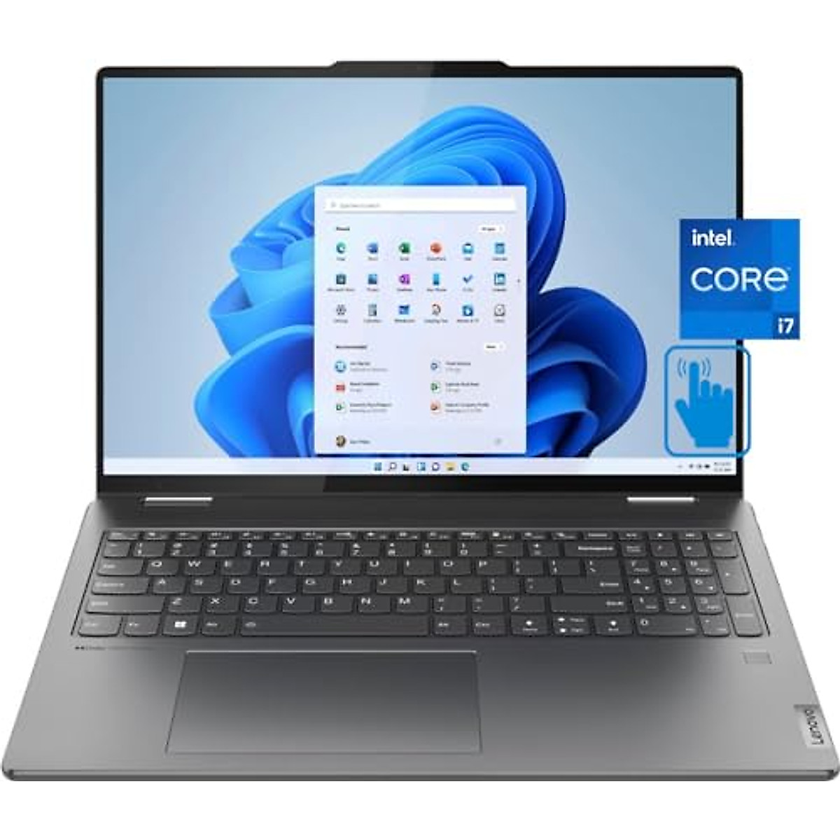 Lenovo Yoga 7i 2-in-1 Laptop 16.0" Touchscreen IPS WVA FHD + (Intel i7-1355U, 16GB LPDDR5, 512GB SSD, Intel Iris Xe, Backlit KYB, FP Reader, 2 Thunderbolt 4, WiFi 6E, Win 11 Home) w/Dockztorm Hub
