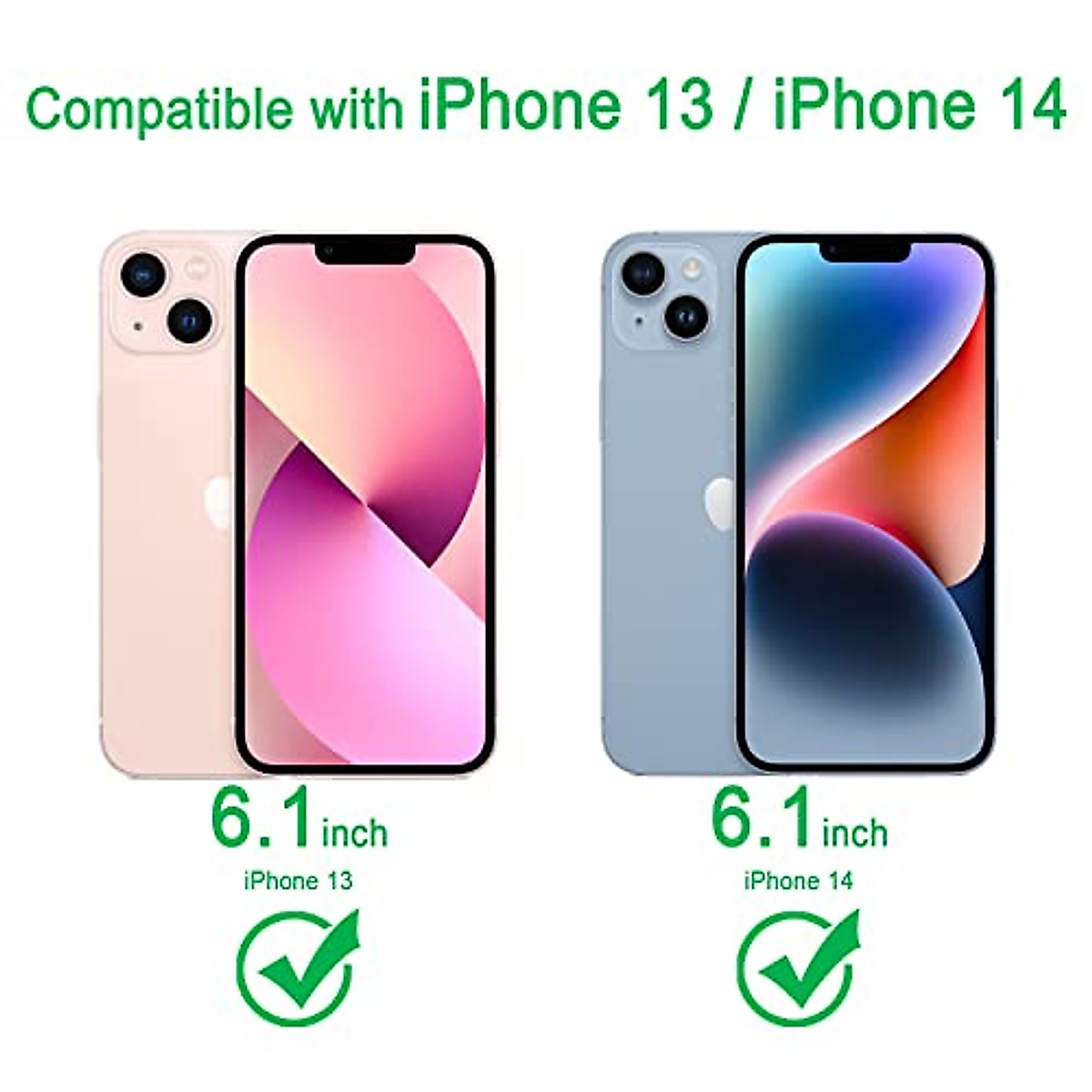 JJGoo Compatible with iPhone 14 Case, Bling Sparkle Soft TPU Anti-Scratch Shockproof Protective Phone Bumper, Women Girls Cute Slim Sparkly Phone Case for iPhone 14, Clear Glitter