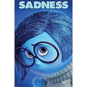 Sadness - Inside Out Movie Poster 12 x 18, Glossy Finish (Thick): Joy, Fear, Anger, Disgust, Sadness