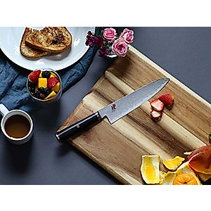 Miyabi Kaizen Chef's Knife, Medium, Black with Red Accent