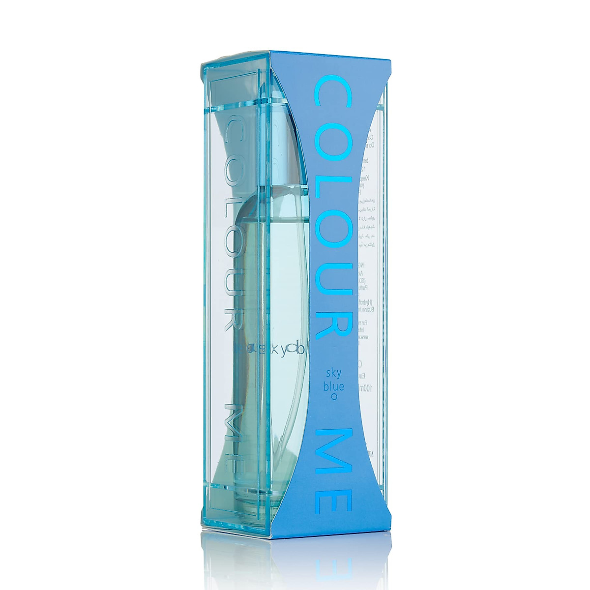 Colour Me Sky Blue by Milton-Lloyd - Perfume for Women - Chypre Floral Scent - Opens with Sparkling Citrus Lemon - Blended with Honey and Amber - Reflects Summer Vibes - 3.4 oz EDP Spray