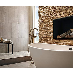 Delta Faucet Trinsic Floor-Mount Freestanding Tub Filler with Hand Held Shower, Champagne Bronze T4759-CZFL (Valve Not Included)