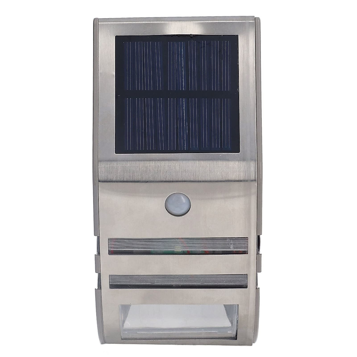 Orenic Exquisite Solar Wall Lamp with PIR Motion Sensor, High Sensitivity White Light, Stainless Steel Shell - Perfect for Corridor and Villa Illumination